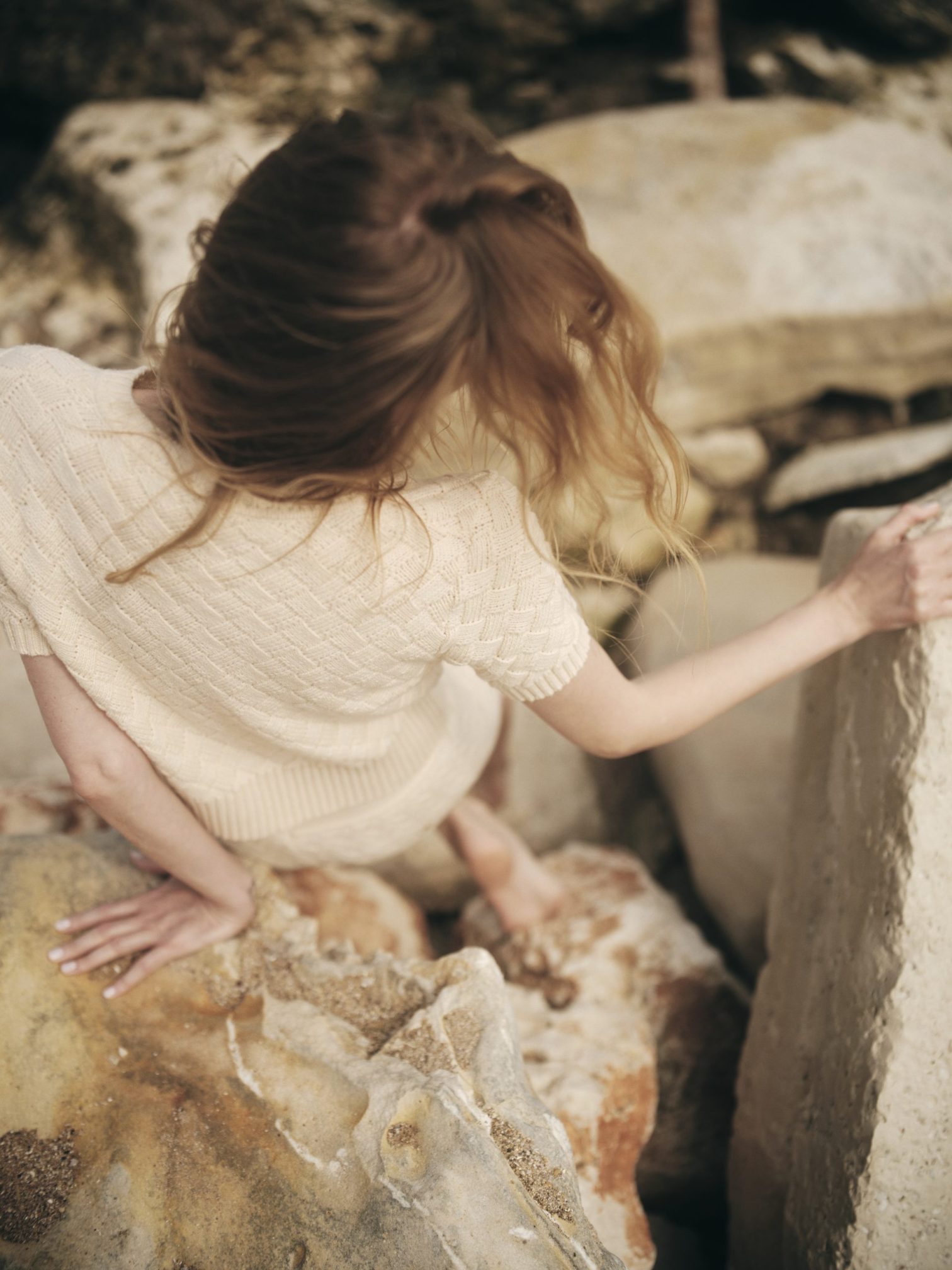 "Clouded Squares" Jacket, short sleeve edition, White - AmiAmalia ...