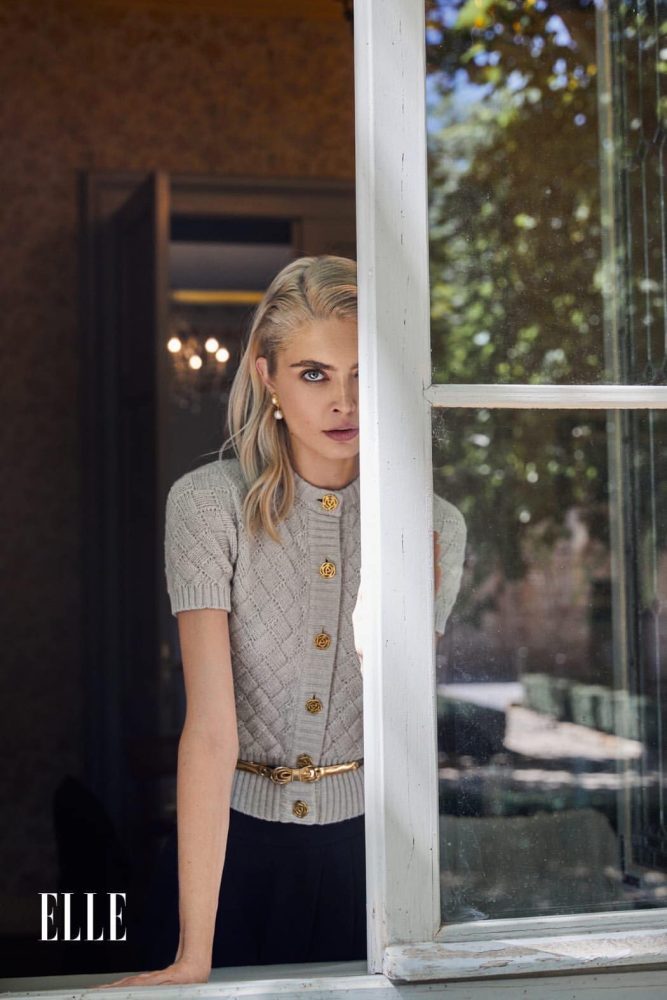 "Clouded Squares" Jacket, short sleeve edition, Latte - AmiAmalia ...