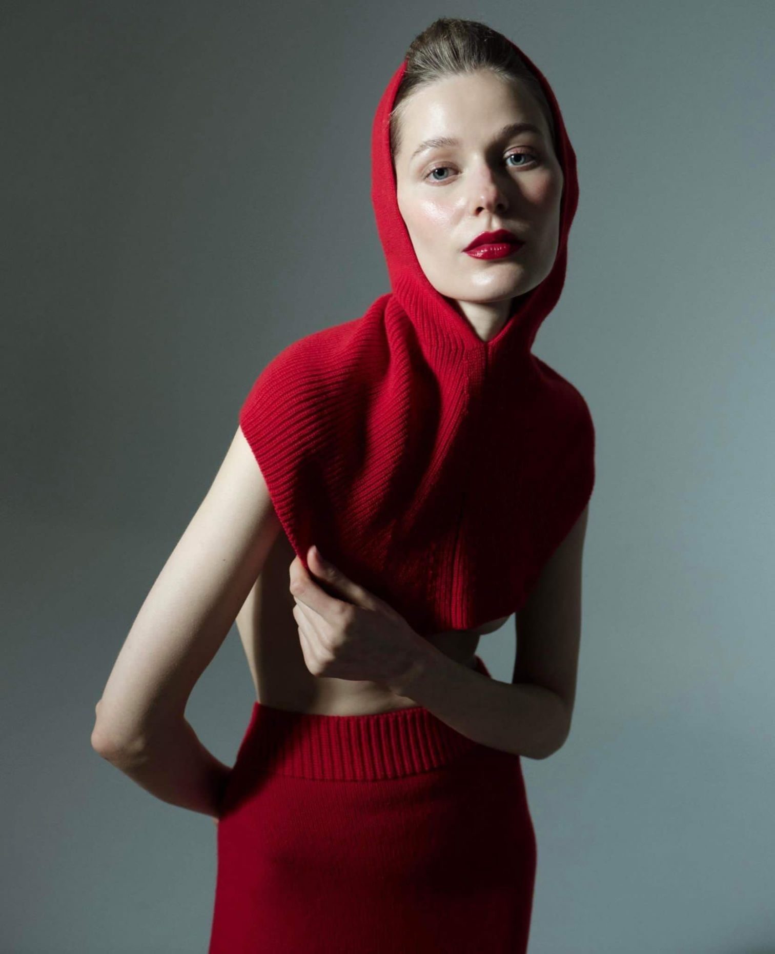 Balaclava, Red - AmiAmalia Luxury Knitwear