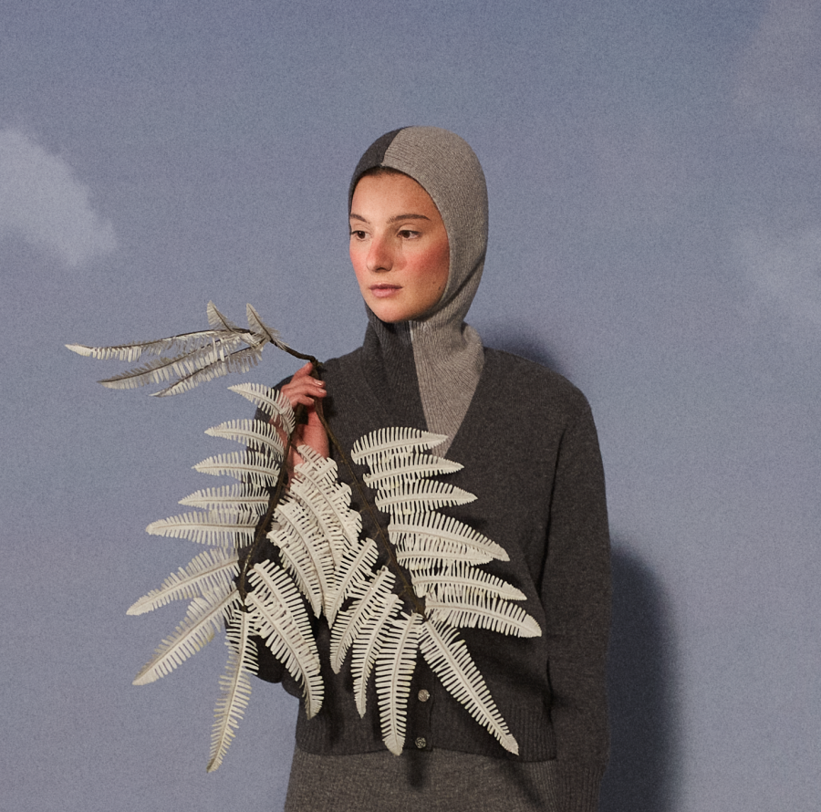 Two Tone Balaclava - AmiAmalia Luxury Knitwear