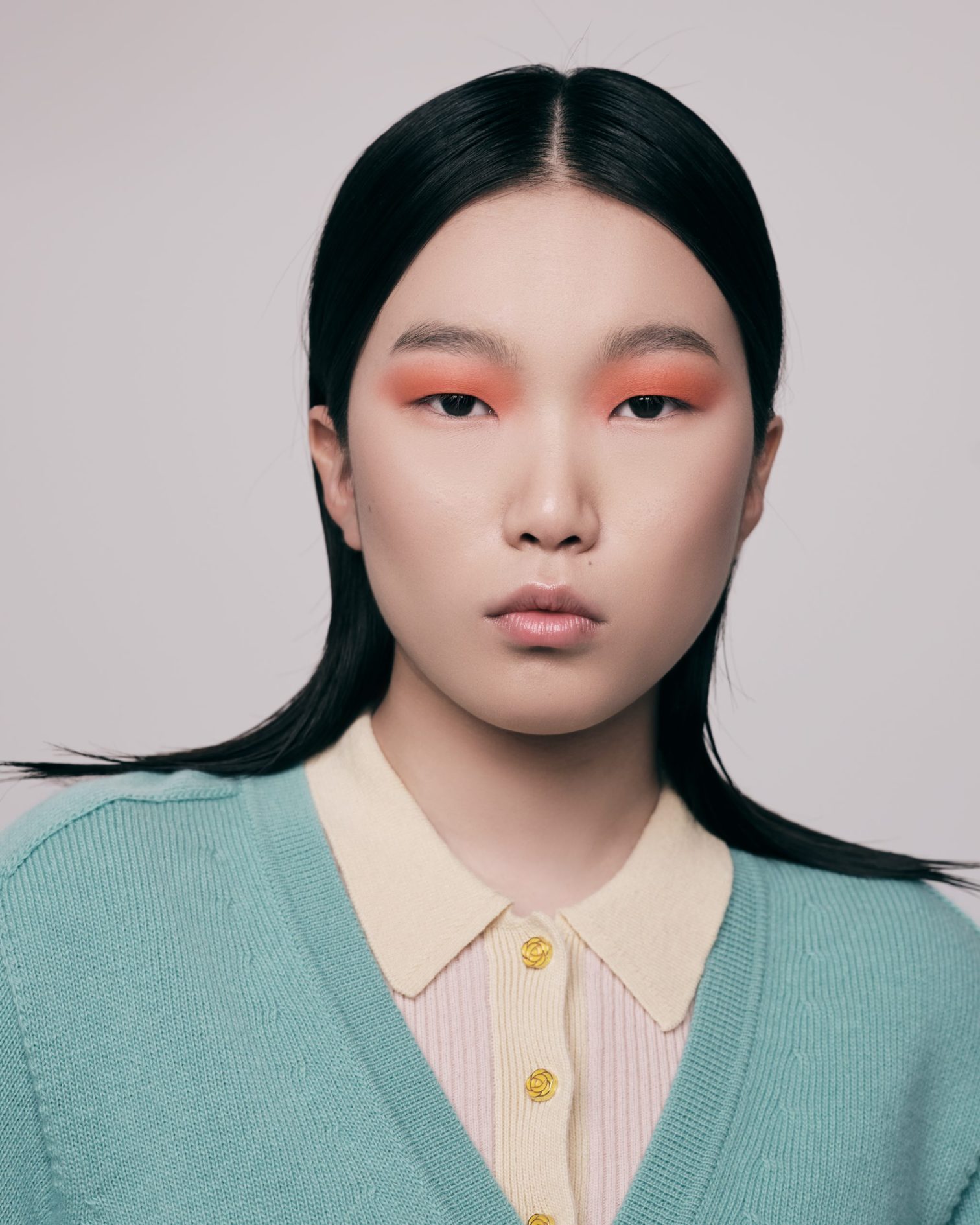 3D Merino Cardigan, Light Mint - AmiAmalia Luxury Knitwear