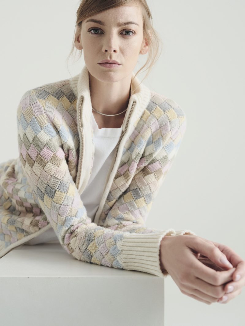 Knitted Structures Vest - AmiAmalia Luxury Knitwear