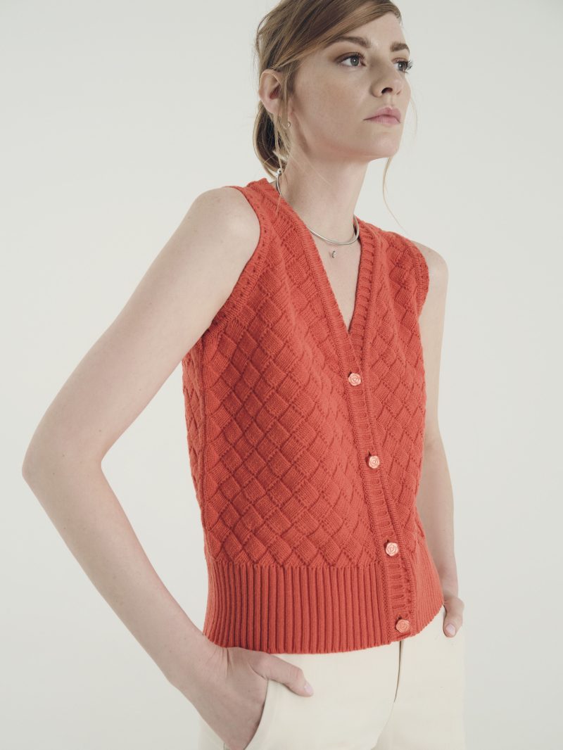 Clouded Squares Jacket, short sleeve edition, Red - AmiAmalia Luxury ...